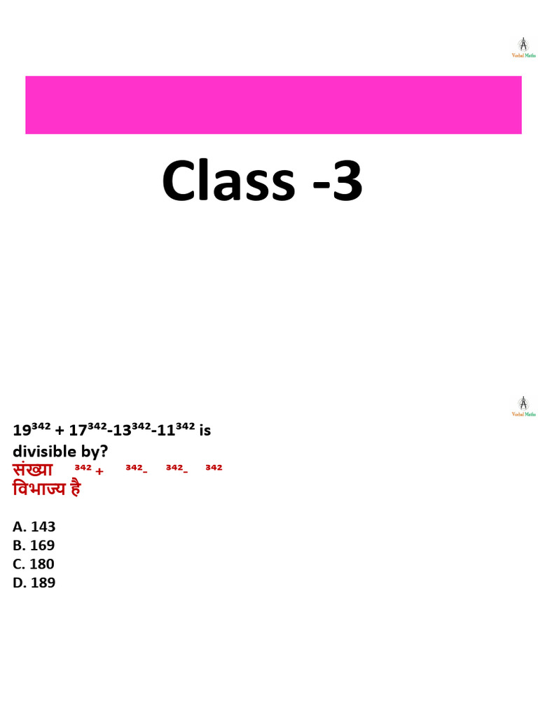 Number System 3 Q | PDF