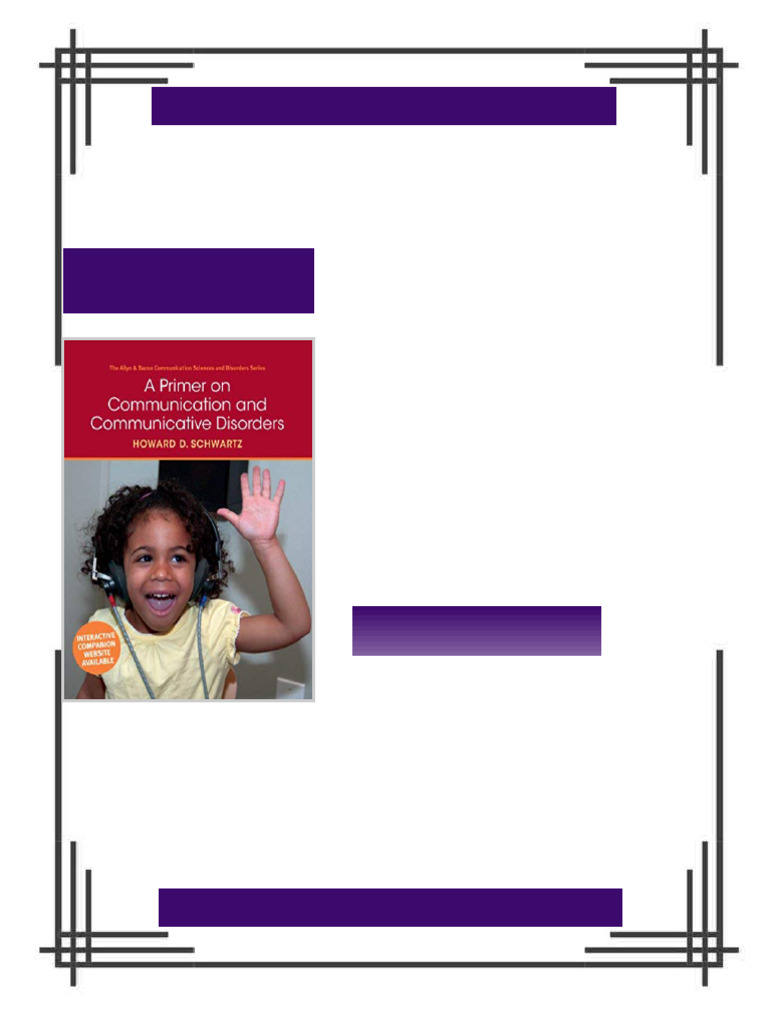 (eBook PDF) A Primer on Communication and Communicative Disorders eBook ...