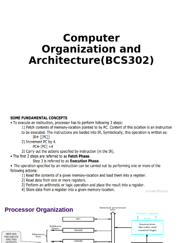 Coa Unit-5 | PDF | Central Processing Unit | Computing