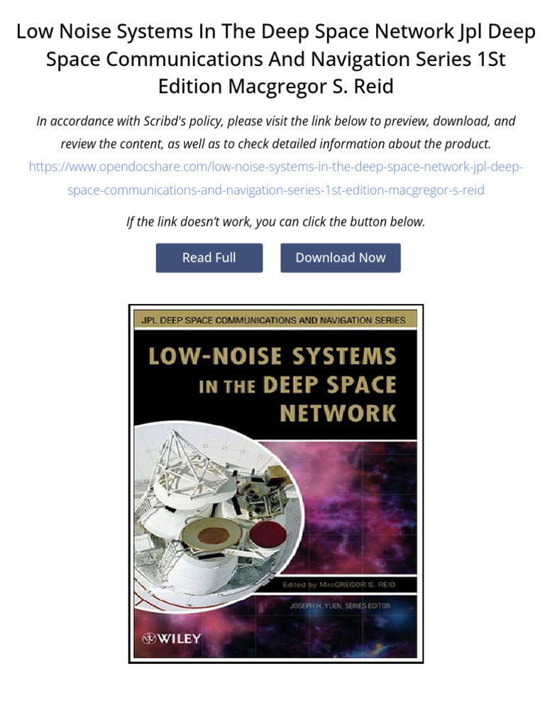 Low Noise Systems in the Deep Space Network JPL Deep Space ...