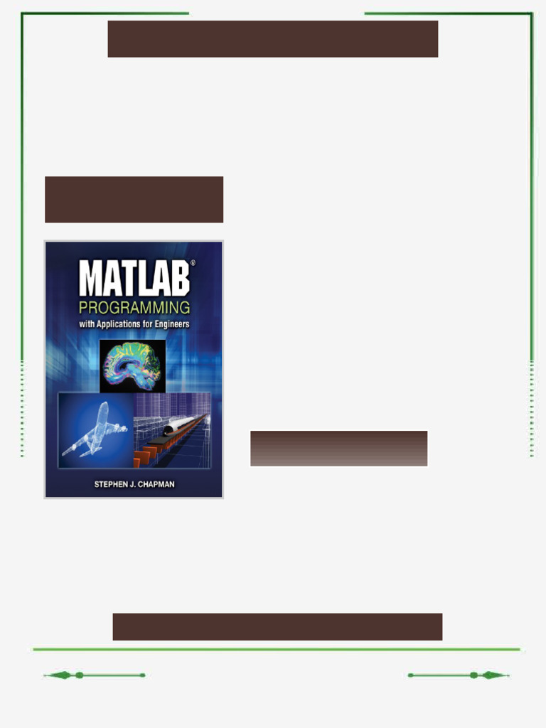 MATLAB Programming with Applications for Engineers 1st Edition Edition ...