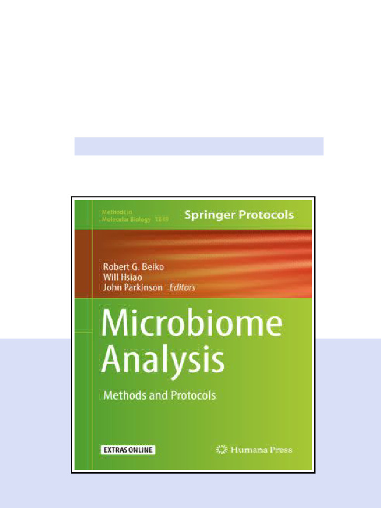 Microbiome Analysis Methods And Protocols 1st Ed Robert G Beiko ...