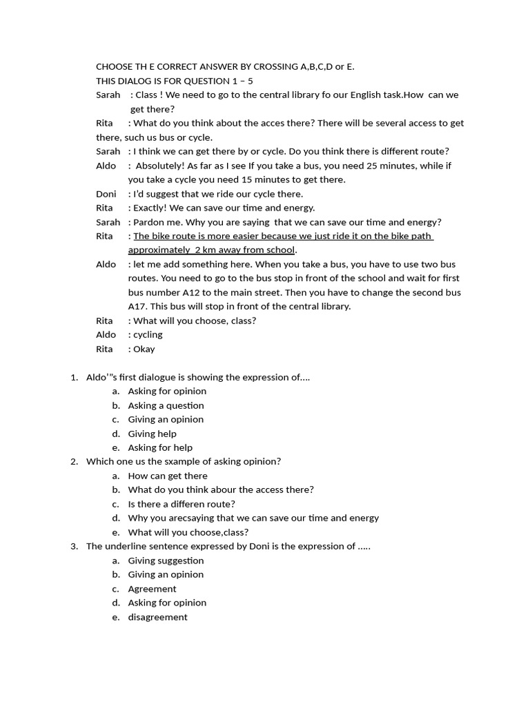 Dialogue on Trip Planning and Opinions | PDF | Verb | Adverb