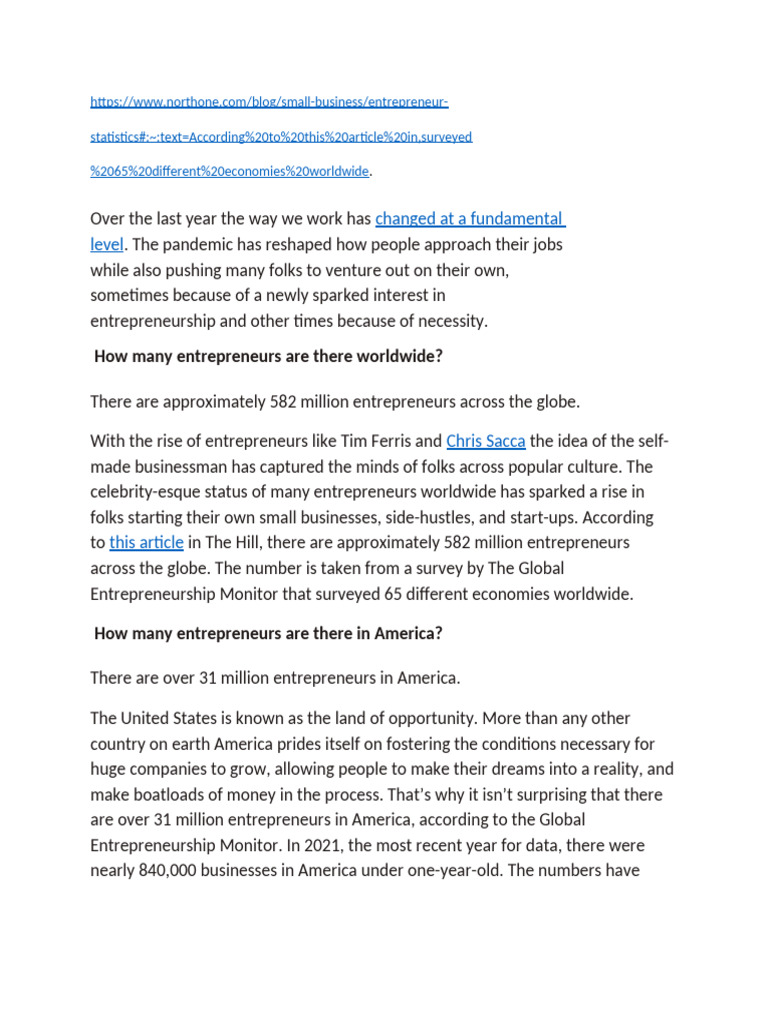 New Microsoft Word Document | PDF | Entrepreneurship | Startup Company