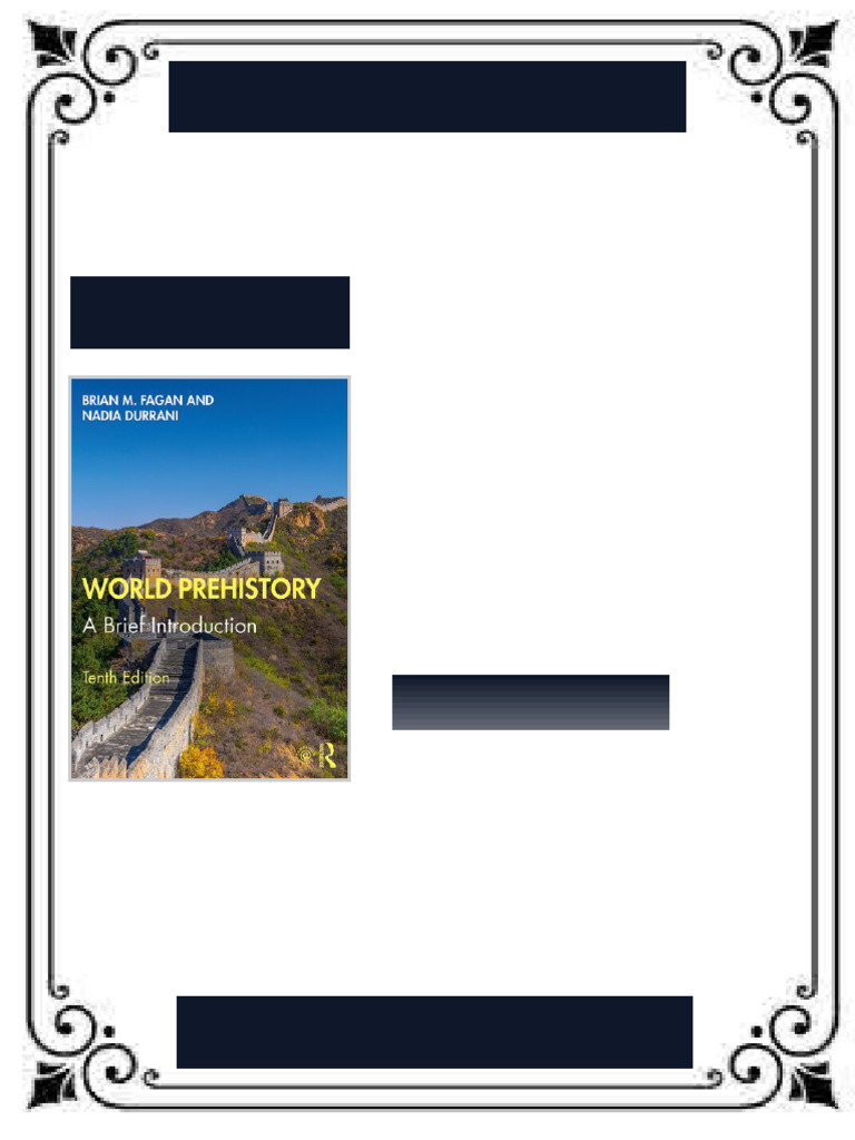 World Prehistory A Brief Introduction 10th Edition Brian M. Fagan eBook ...