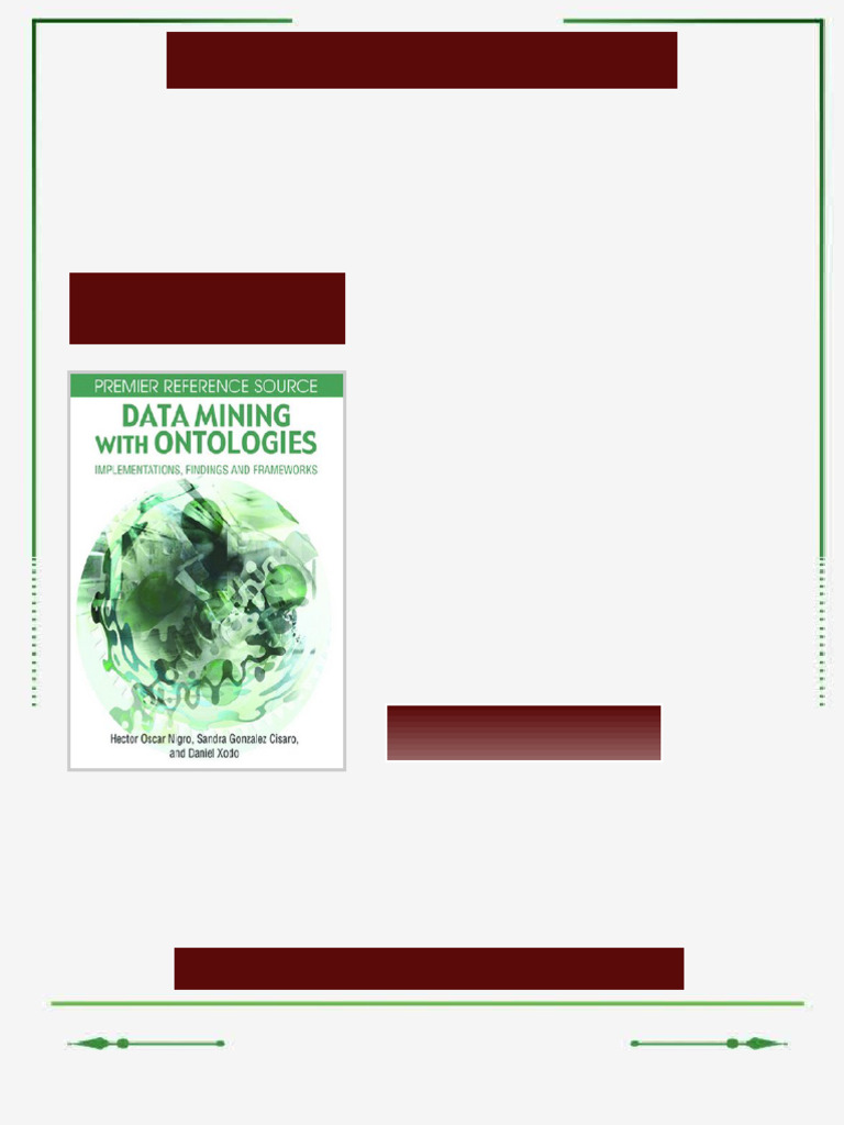 Data Mining With Ontologies Implementations Findings and Frameworks ...