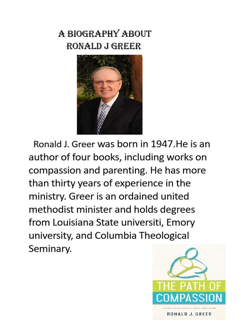 Ronald J. Greer: Compassion Advocate | PDF