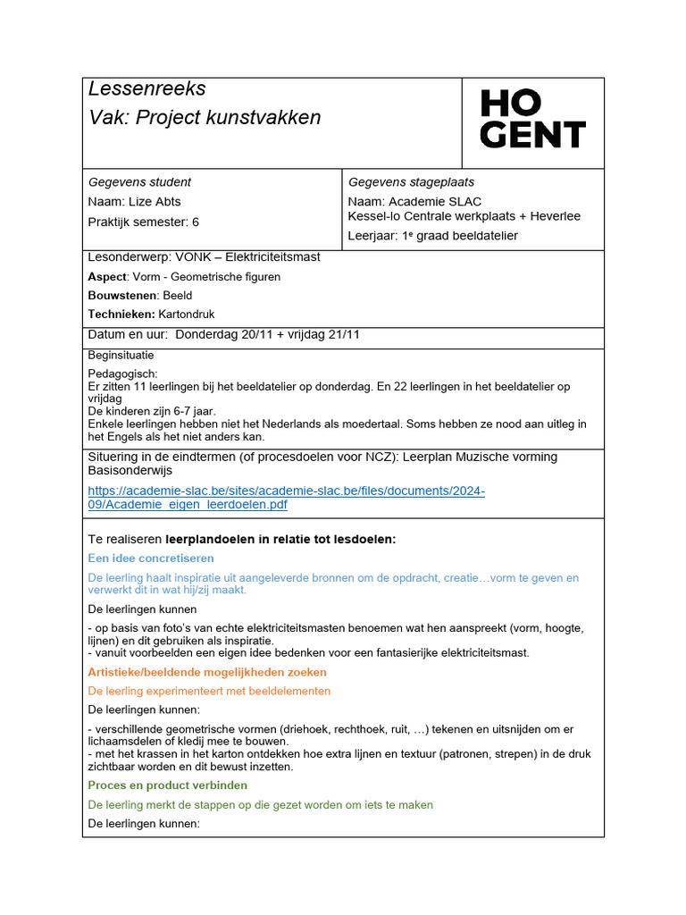 LV Slac - Kartondruk 1e Graad | PDF