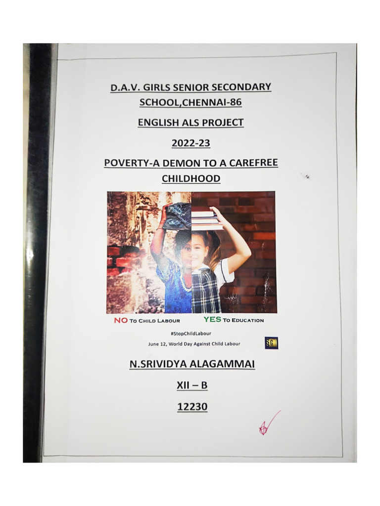 Sample Project Work English | PDF