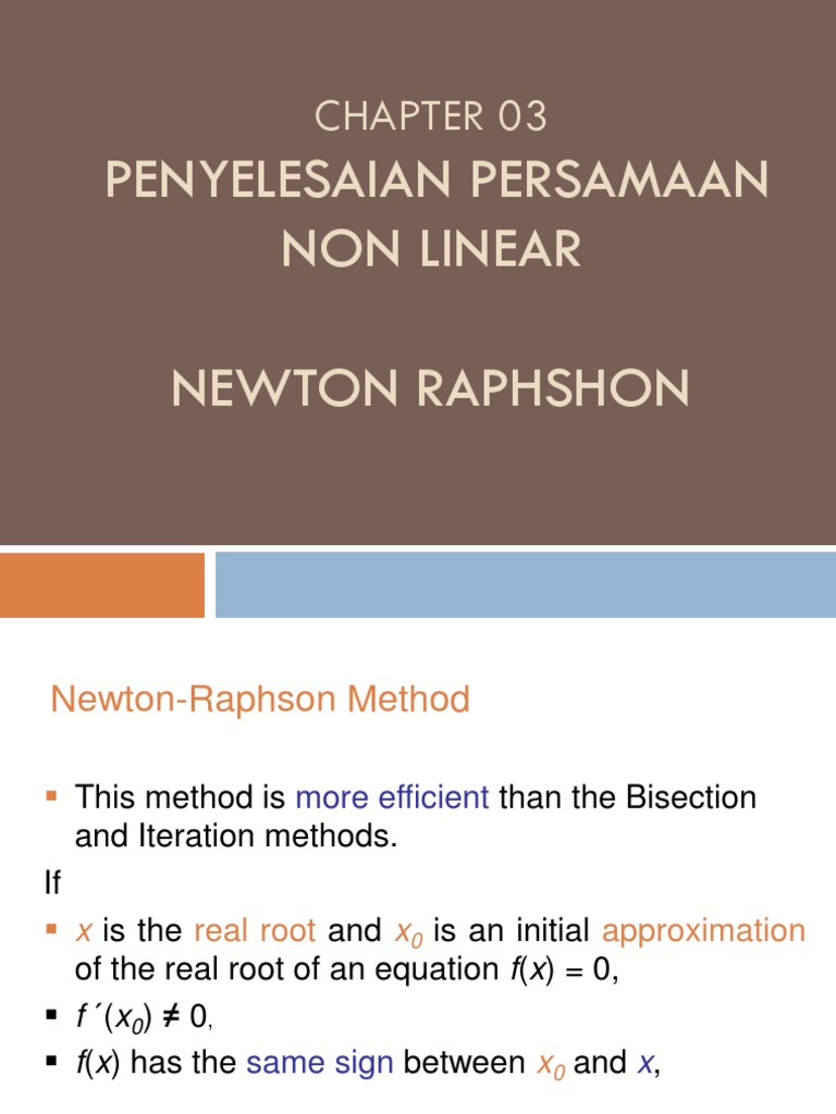 NM - 03b Non Linear Eq - New1 | PDF | Parameter (Computer Programming) | Subroutine