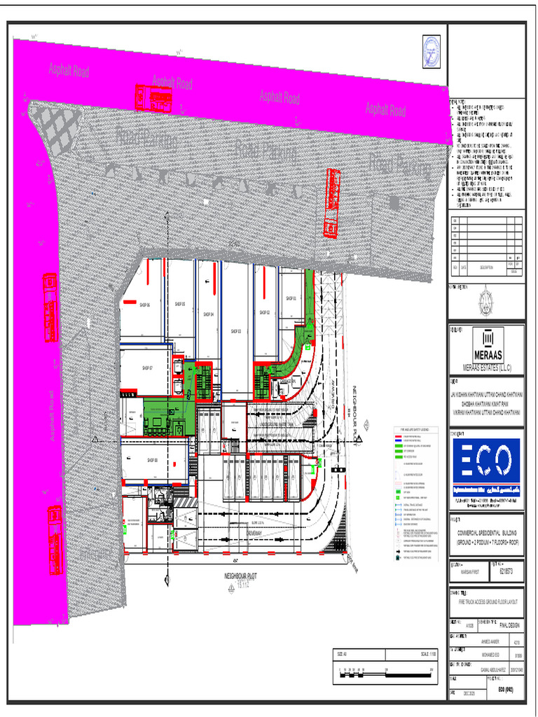 Lsr 03-A102 Ground Floor Plan With Outside Facilities | PDF | Floors ...