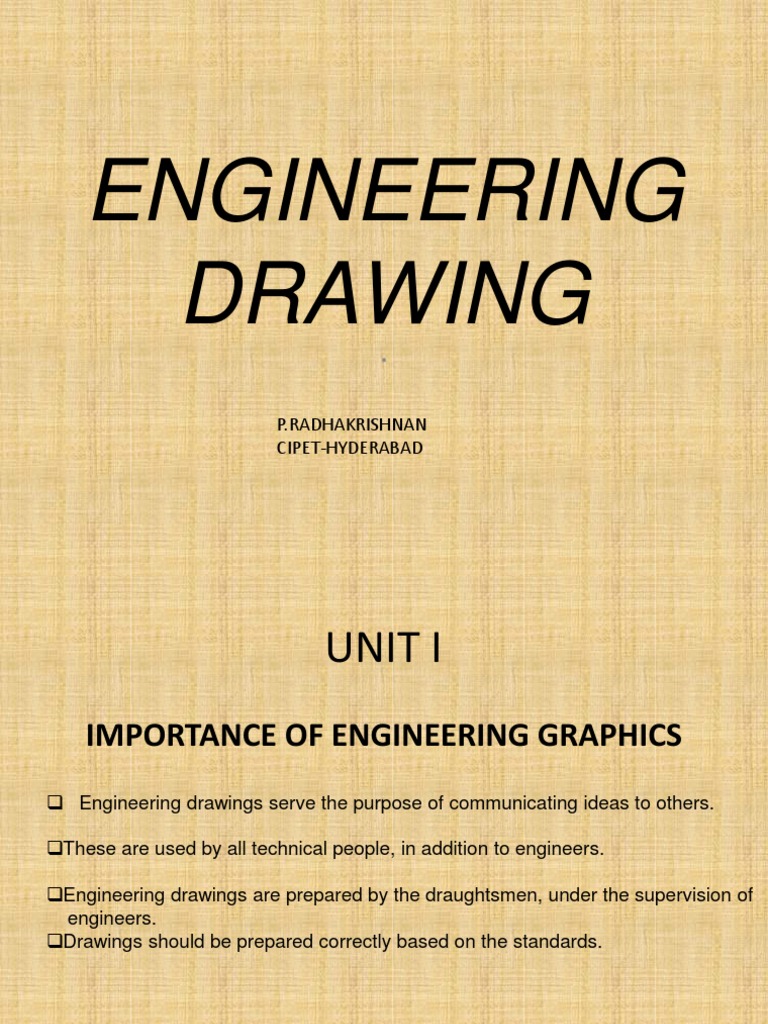 Importance of Engineering Drawings | PDF