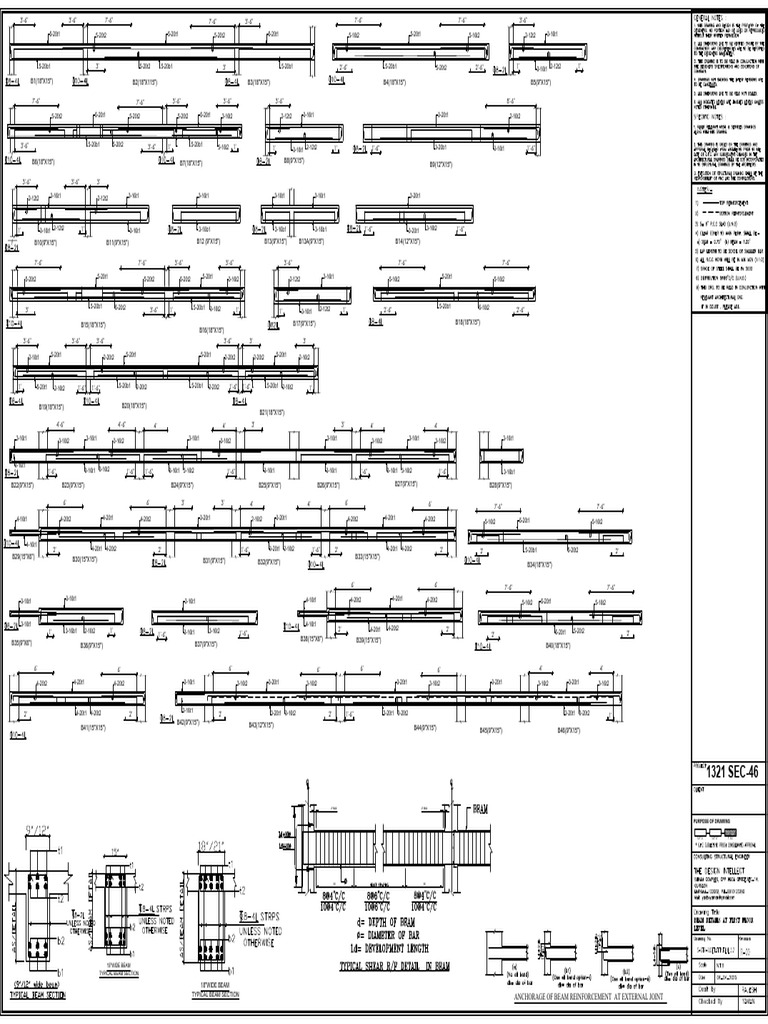 Beam Reinforcement Specifications | PDF
