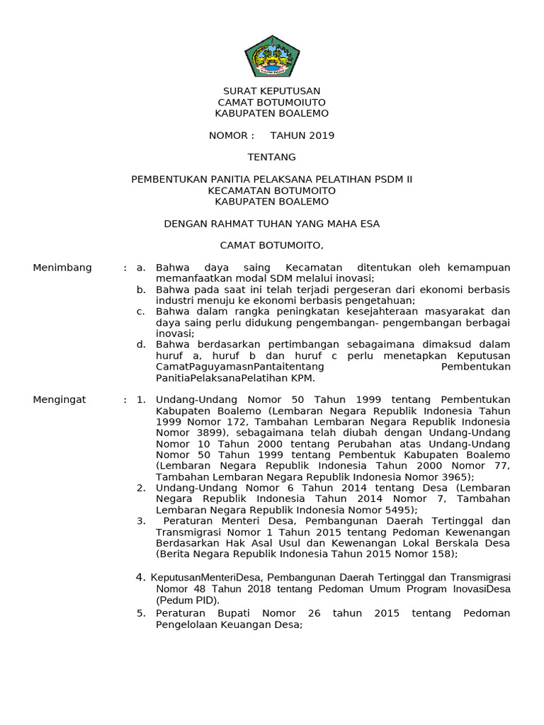 SK Panitia PSDM II | PDF