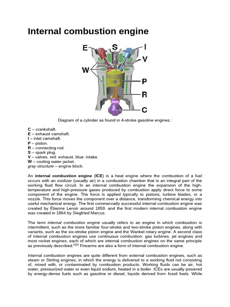 Internal Combustion Engine | PDF | Internal Combustion Engine | Diesel ...