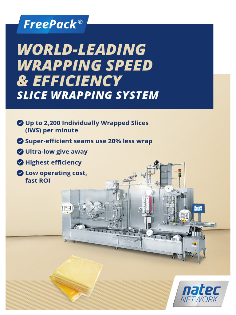 High-Speed Cheese Slice Wrapping System | PDF