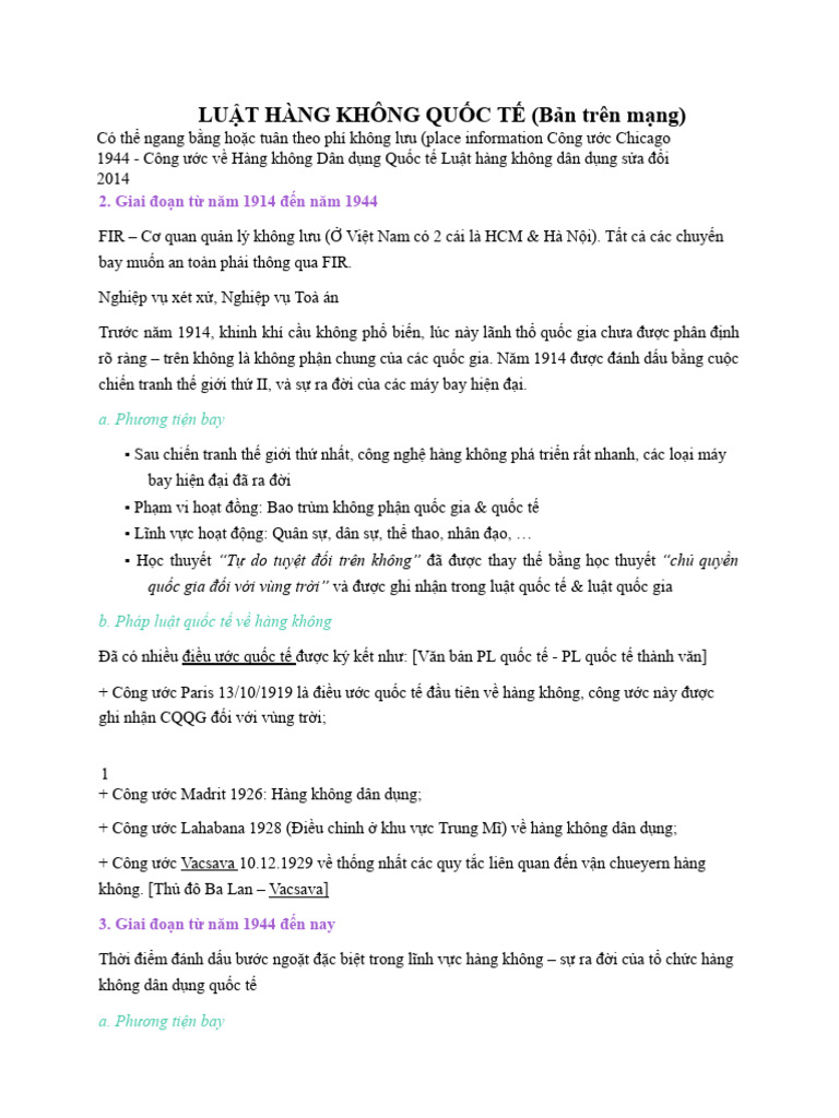 Ghi chép hàng không | PDF