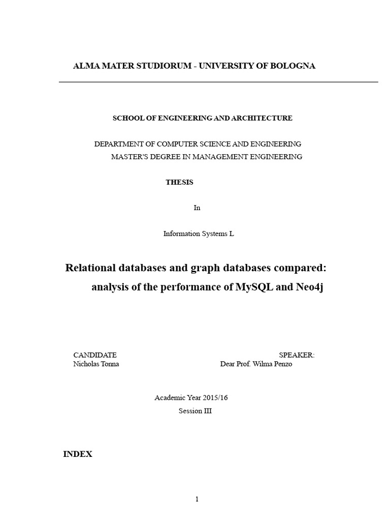 Thesis | PDF | Databases | Relational Model