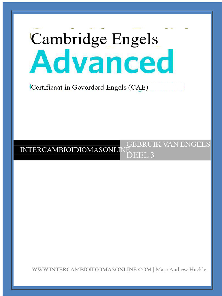 Gebruik Van Het Engels Deel 3 | PDF