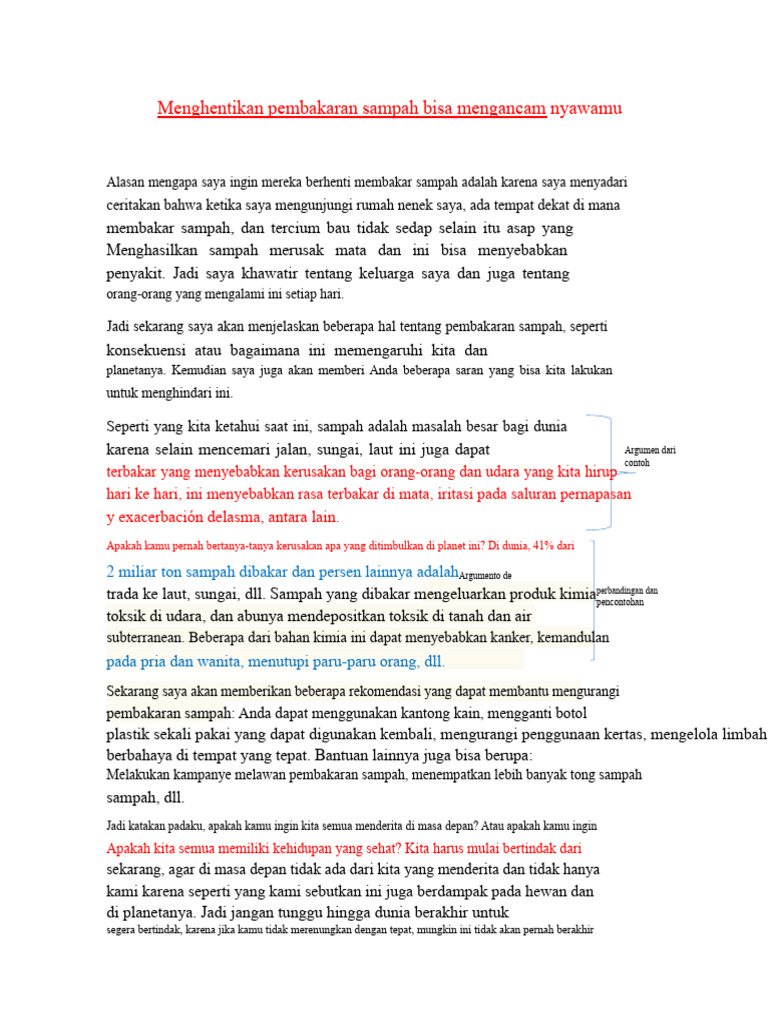 Bahaya Pembakaran Sampah untuk Kesehatan | PDF
