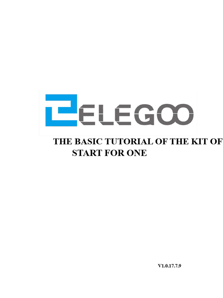 THE BASIC TUTORIAL OF THE STARTER KIT FOR ONE | PDF | Resistor ...