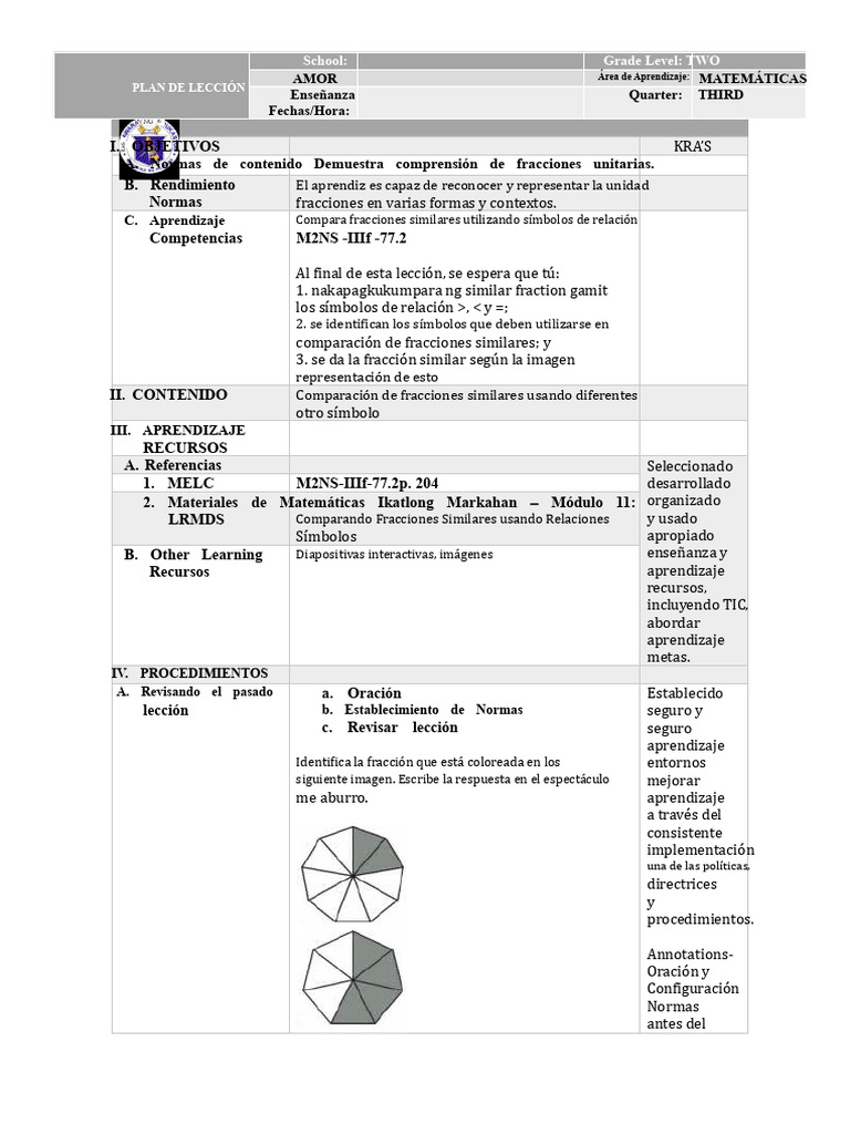 MATH2 - Q3 - Comparando Fracciones Similares Usando Símbolos de ...