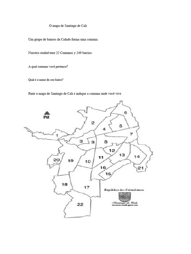 Mapa e Comunas de Santiago de Cali | PDF
