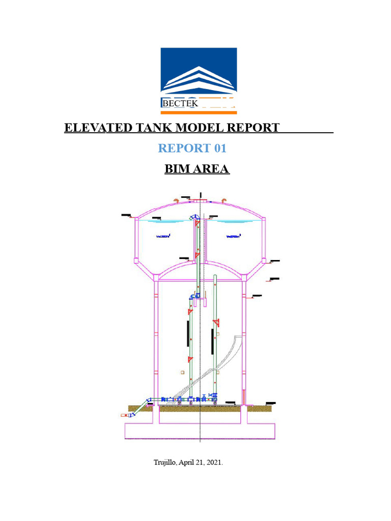 Elevated Tank Modeling Optimization Report | PDF | Beam (Structure)