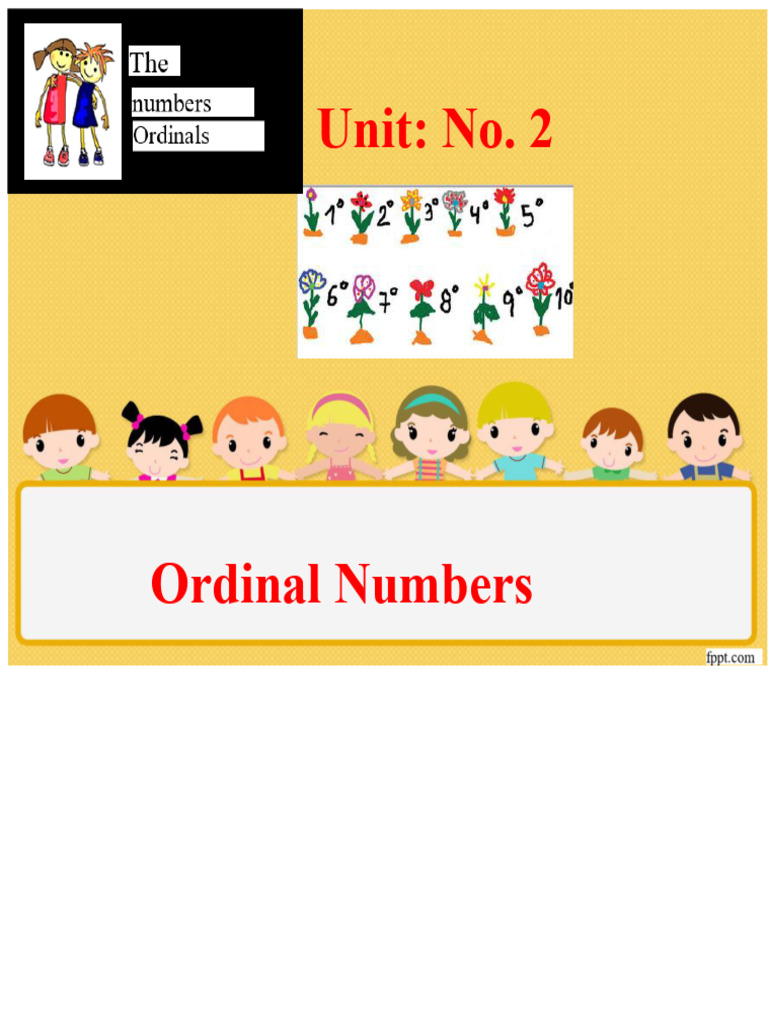 ordinal numbers | PDF
