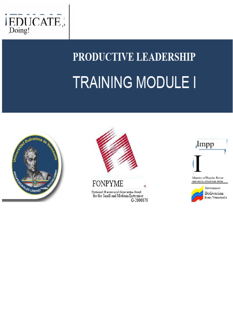 PROF. ROSATONITO PRODUCTIVE LEADERSHIP MODULE 1 CULTIVATING THE SELF ...