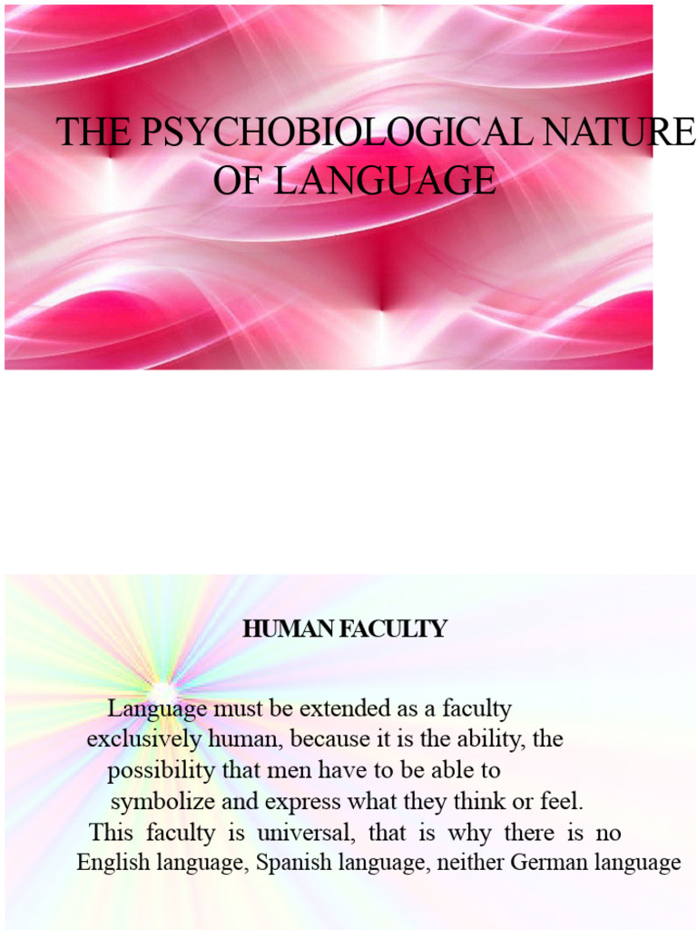 Psychobiology of Human Language | PDF | Human Voice | Speech