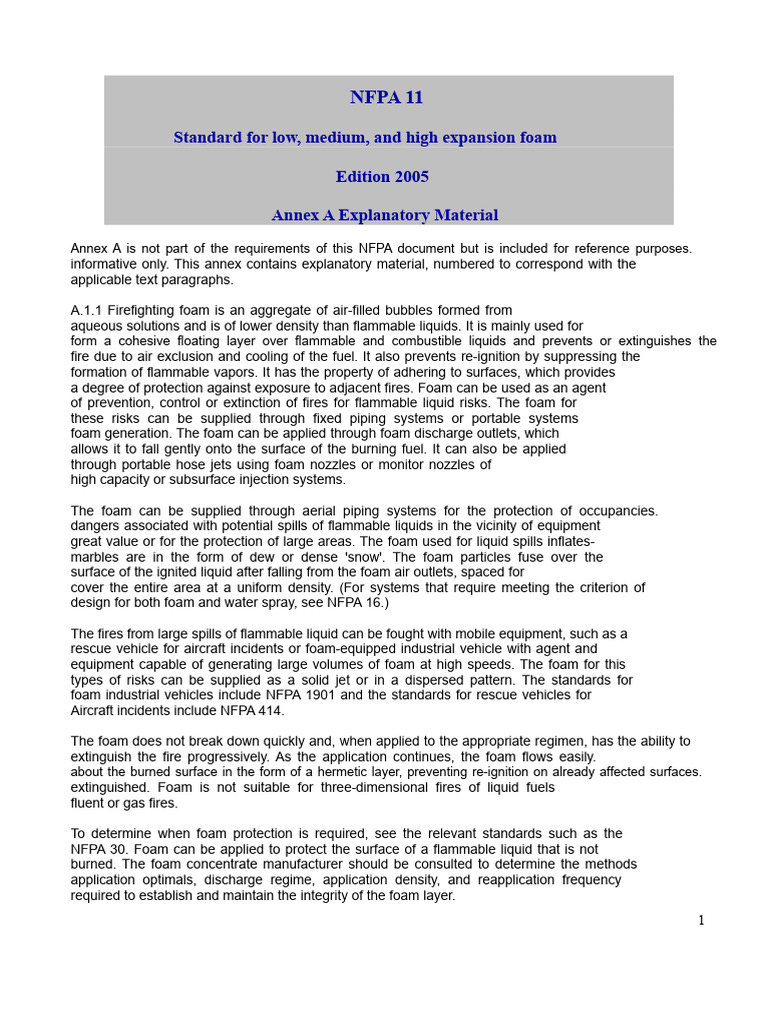NFPA 11 Spanish.doc | PDF | Pump | Flow Measurement