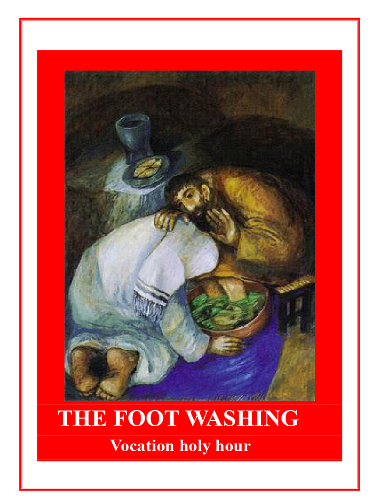Holy Hour - Washing of The Feet | PDF | Eucharist | Jesus