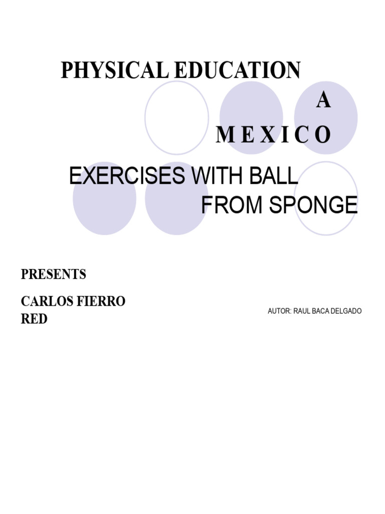 Sponge Ball Exercises for PE | PDF