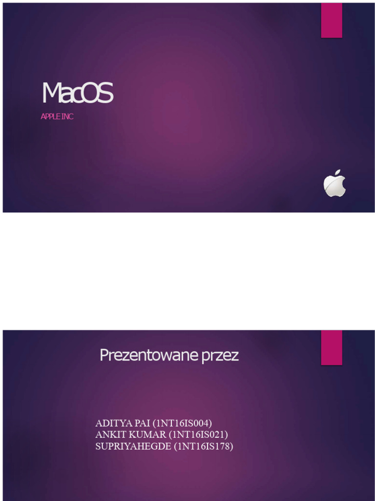 PREZENTACJA MAC OS | PDF
