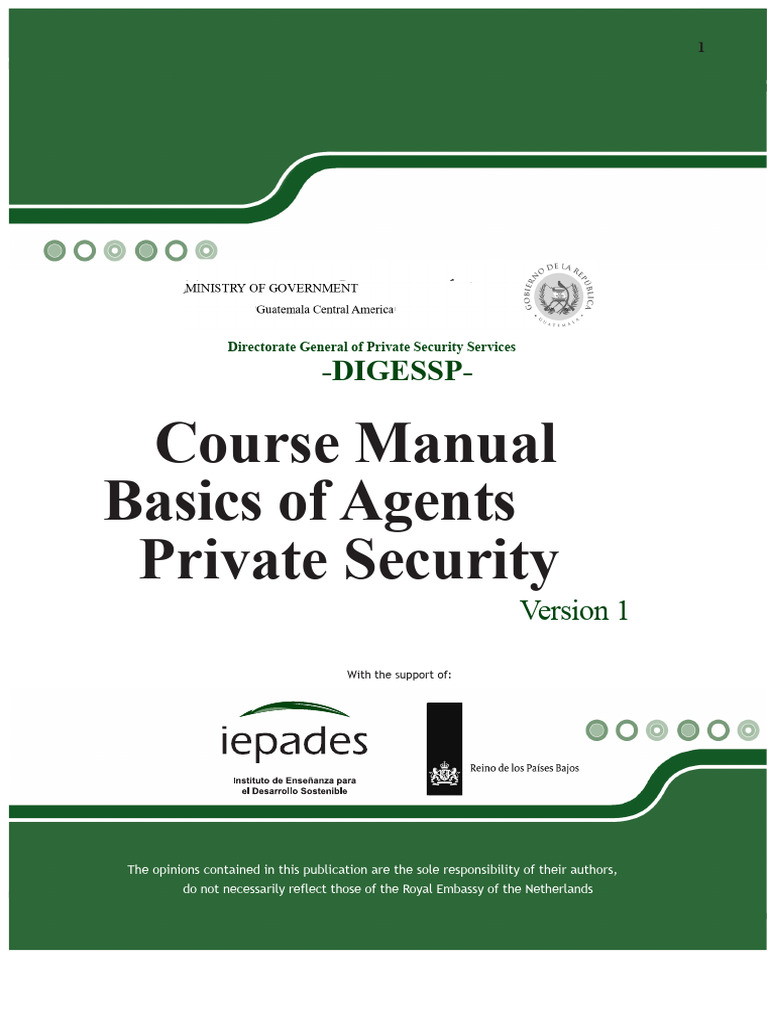 Basic Course Manual | PDF | Security Guard | Police
