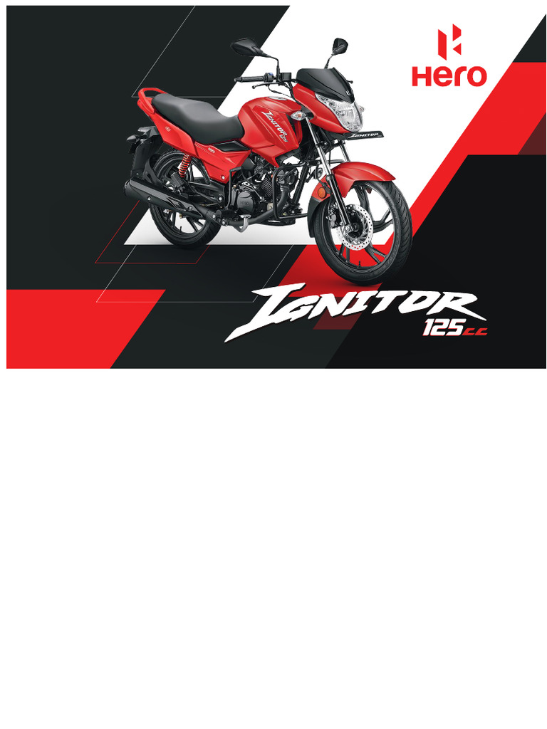 Manual do Proprietário HERO IGNITOR 125 | PDF | Motocicleta | Freio