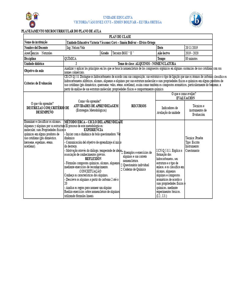 Nomenclatura de Alquinos em Química | PDF | Alceno | Alcano