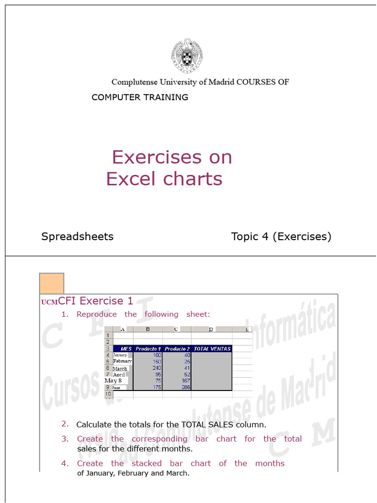solved Excel exercises | PDF | Spreadsheet | Microsoft Excel