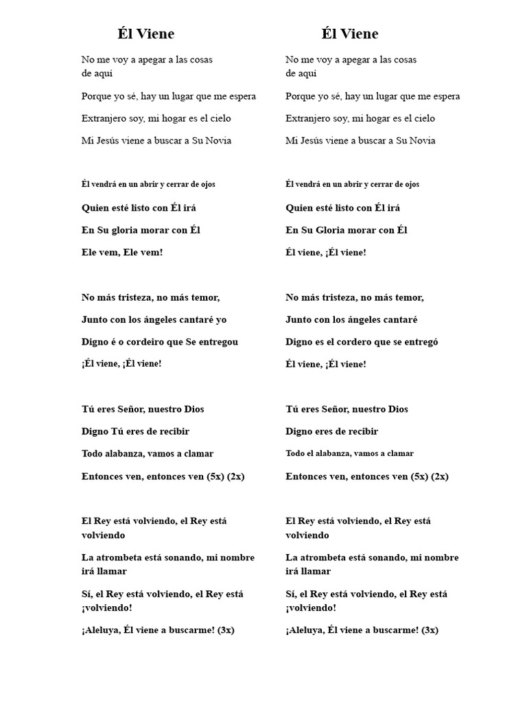 Él Viene | PDF