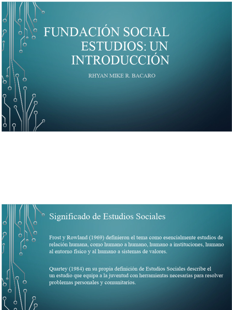 Importancia de los Estudios Sociales | PDF | Sociedad | Humanidades