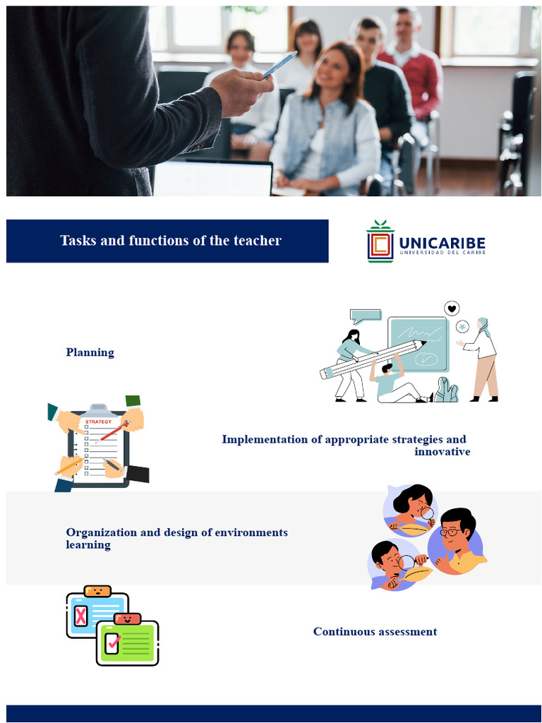 Tasks and Functions of The Teacher at UNICARIBE | PDF