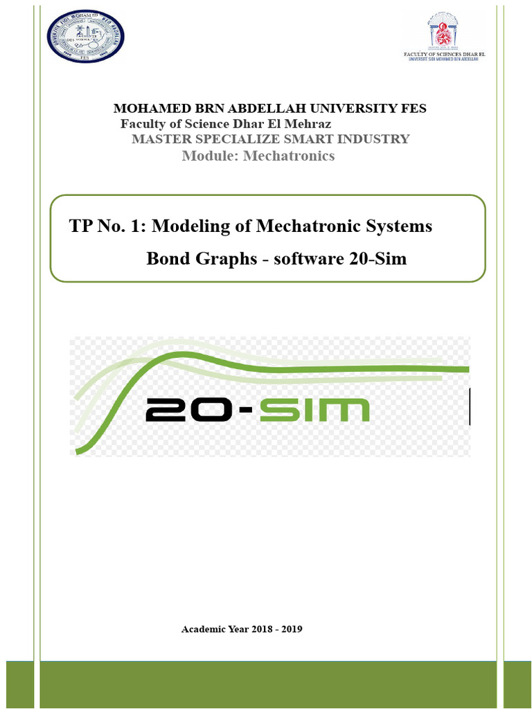 Mechatronic System Modeling with 20-Sim | PDF