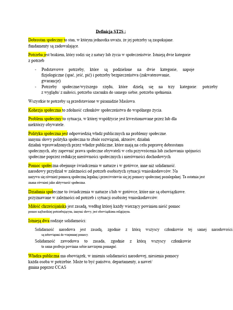 Definicja ST2S | PDF