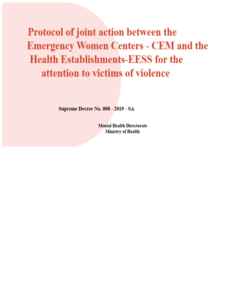 2 PPT JOINT ACTION PROTOCOL CEM EESS FINAL (1) | PDF | Violence ...