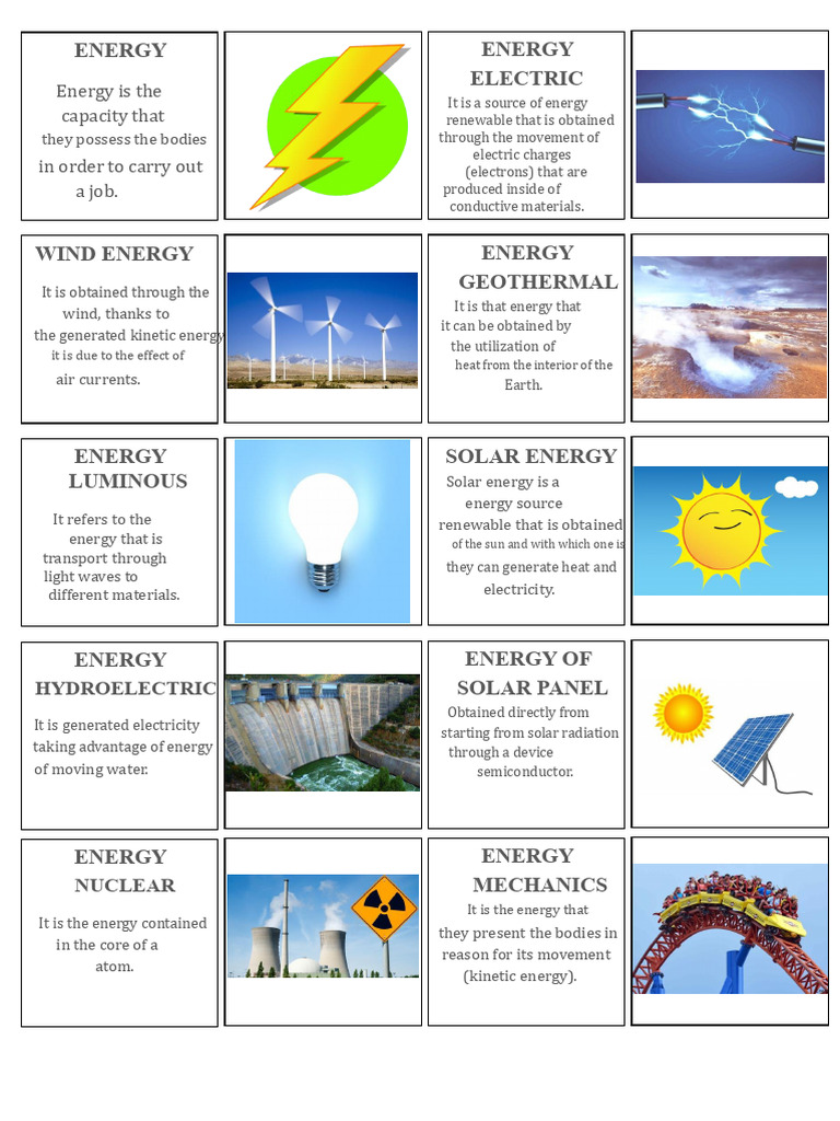 Material (Energy) 6th grade | PDF
