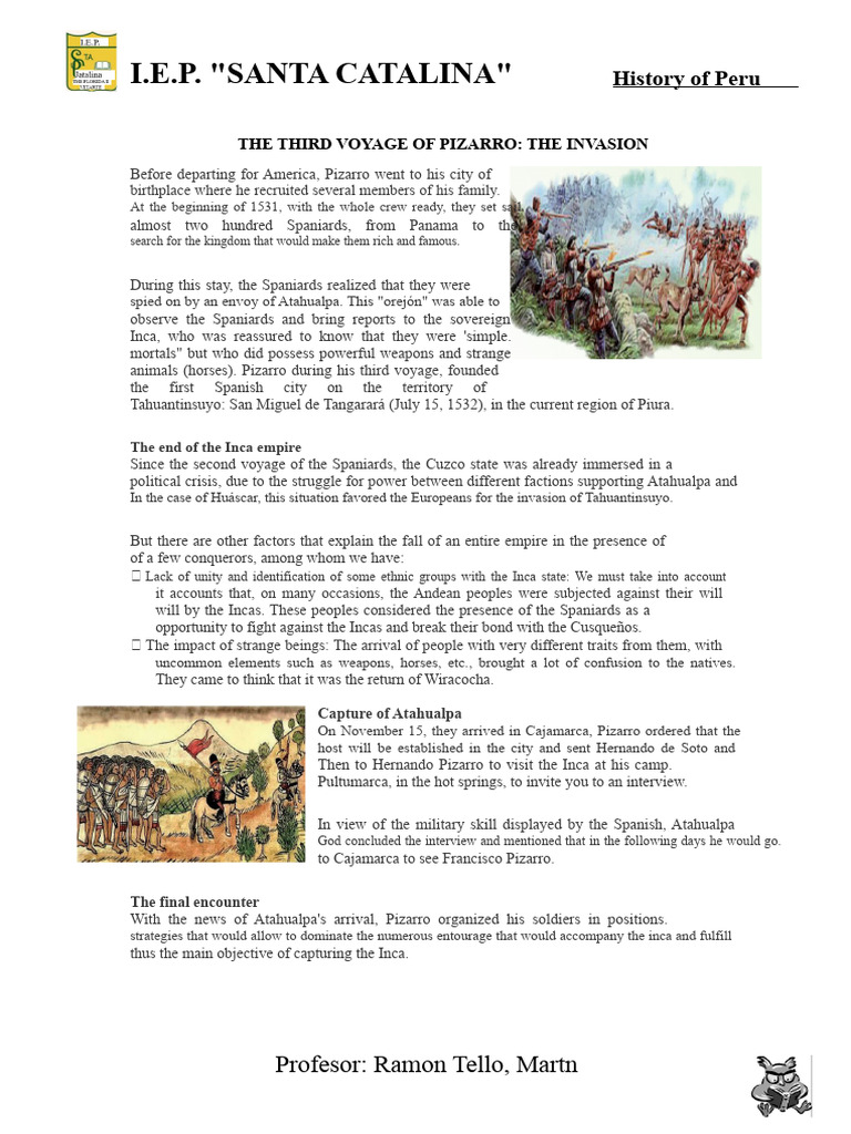 Pizarro's Conquest of the Inca Empire | PDF | Francisco Pizarro | Inca ...