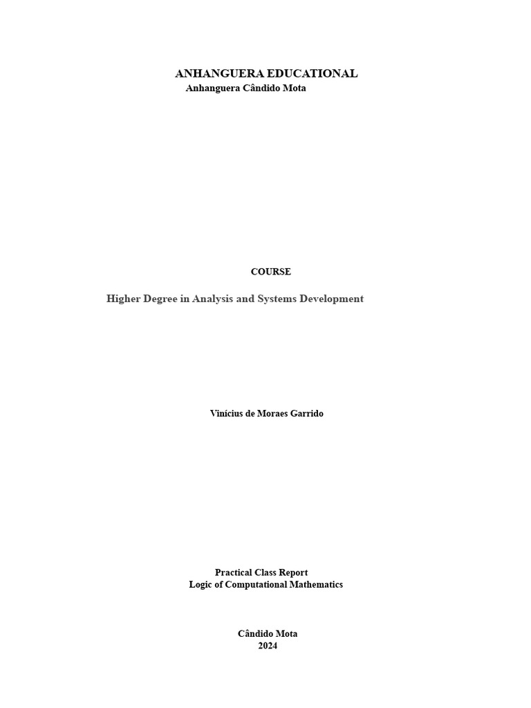 Portfolio Logic and Computational Mathematics | PDF | Algorithms ...