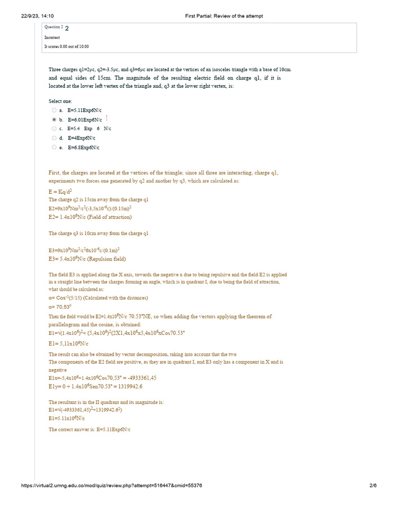 First Partial_ Physics Electricity and Magnetism | PDF | Capacitor | Electric Field