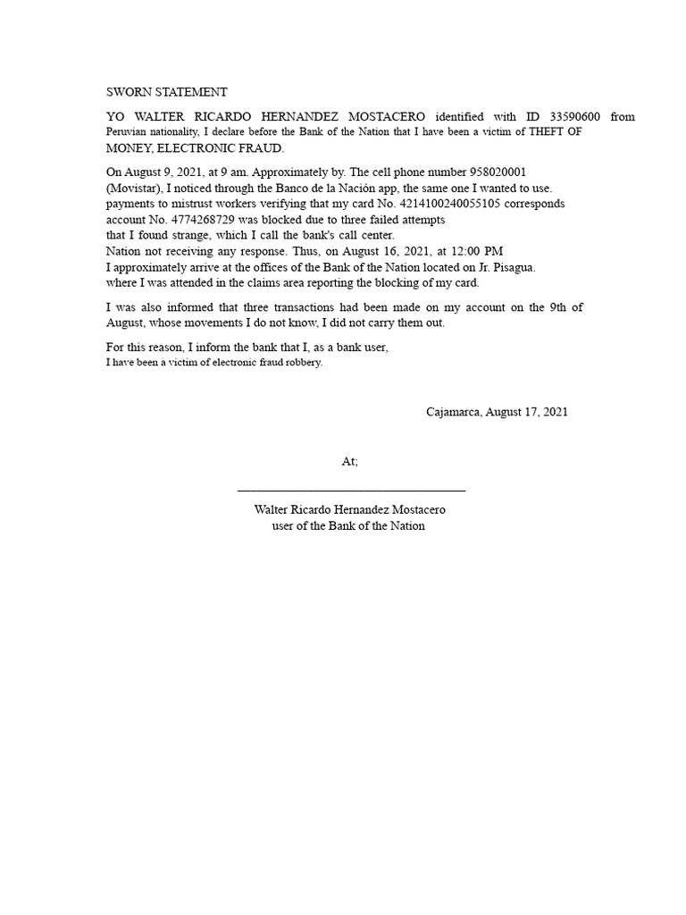 Affidavit and Application | PDF